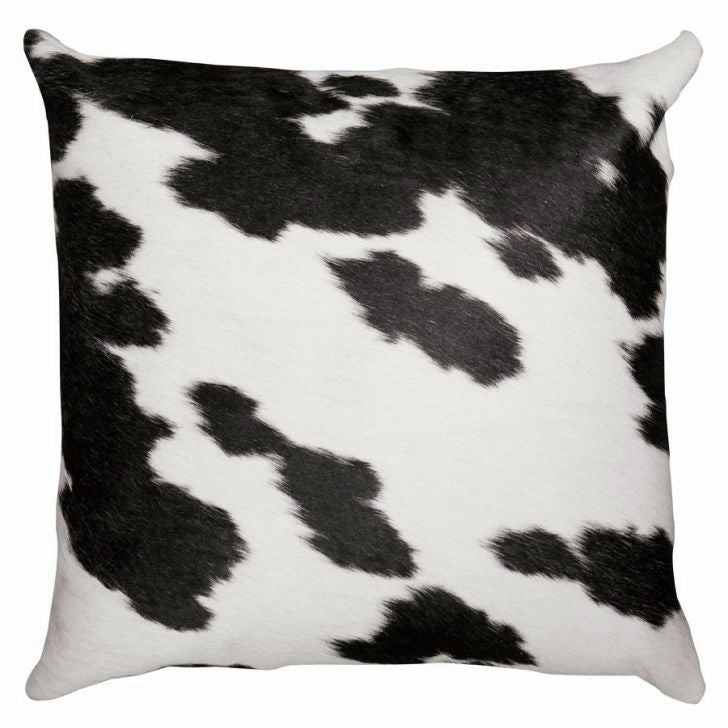 Black & White Cowhide Leather Cushion | From $99 - Fast Shipping ...